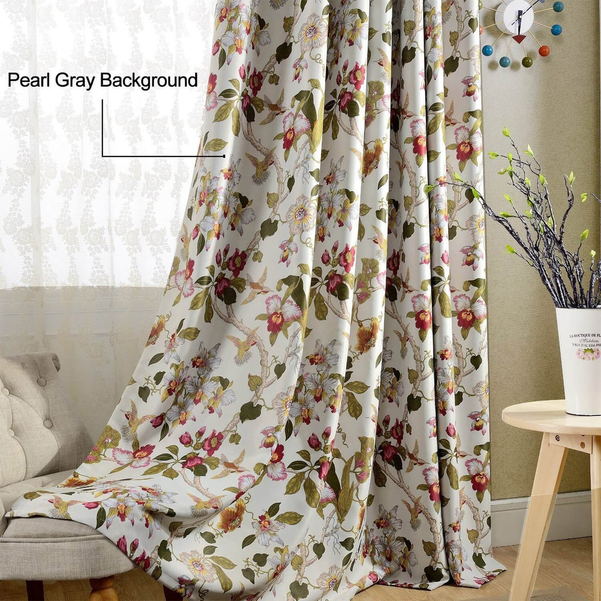 Floral Bird Curtains – Anady Top