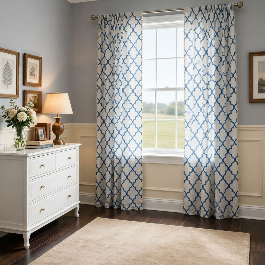Geometric Curtains | Modern Abstract Window Treatments – Anady Top