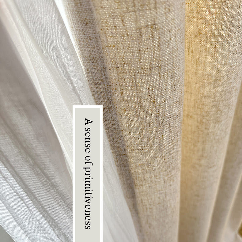 Wild Beauty Thick Linen Curtains Natural Drapes – Anady Top