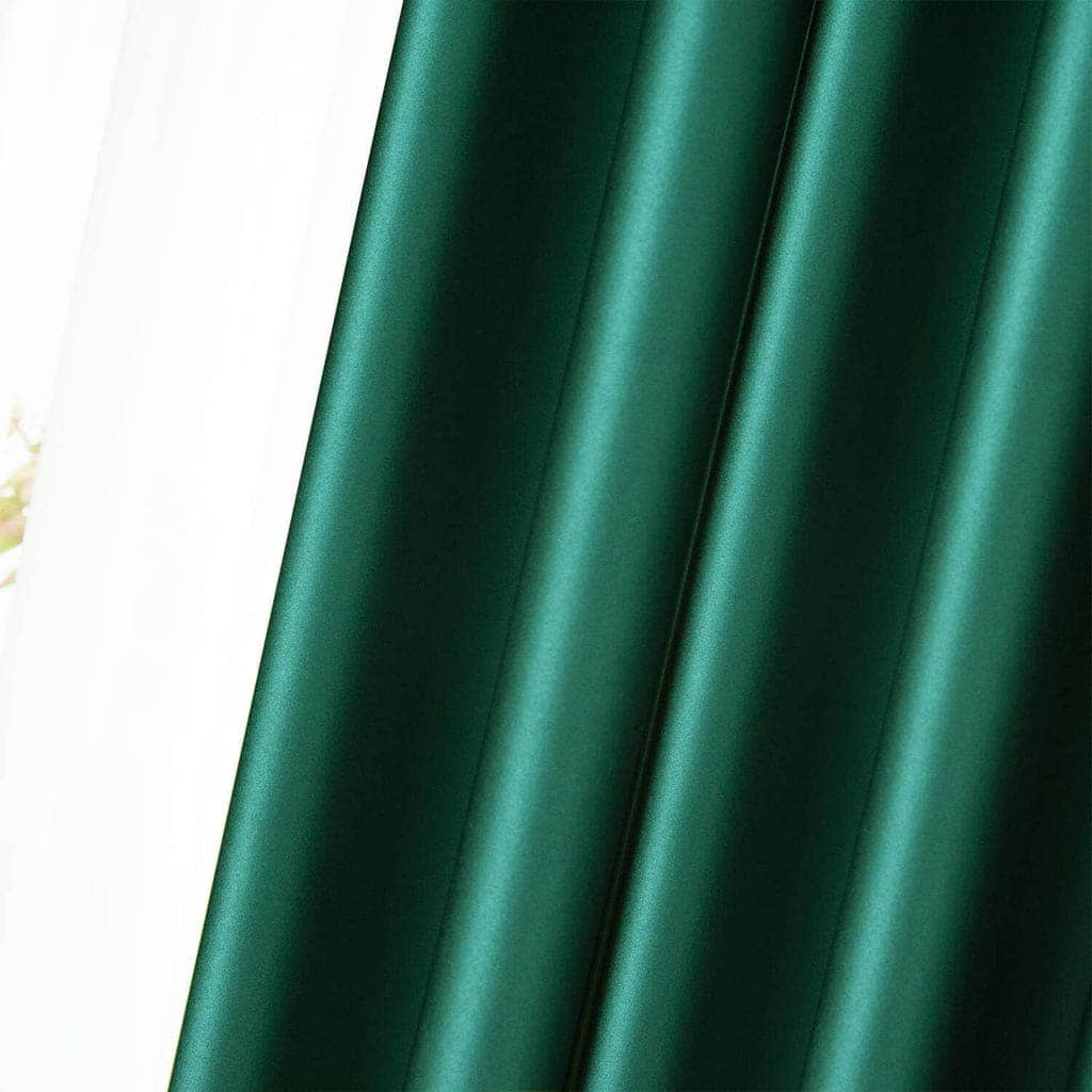 Emerald Green Blackout Curtains Thermal Insulated Bedroom Drapes ...