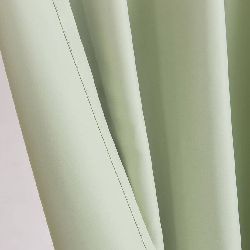 Light Green Curtains for Living Room & Bedroom – Modern Window Drapes ...