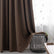 Brown Cotton Linen Curtains for Living Room & Bedroom Window Drapes ...