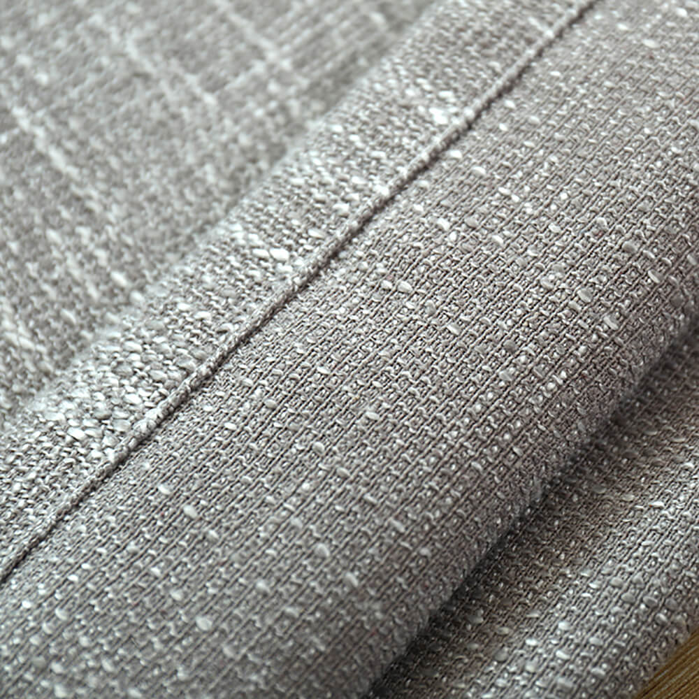 Solid Gray Rough Grainy Texture Curtains Drapes for Bedroom – Anady Top