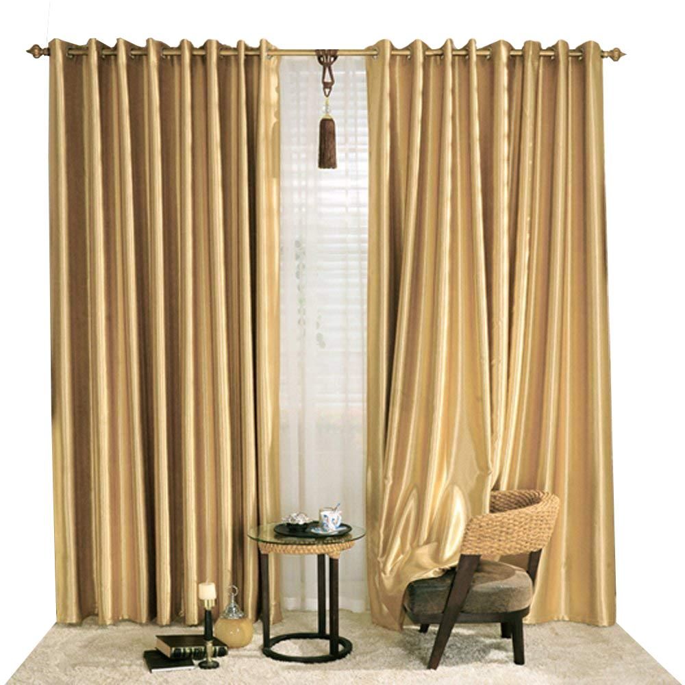 KoTing Gold Curtains for Living Room Gold Blackout Bedroom Drapes ...