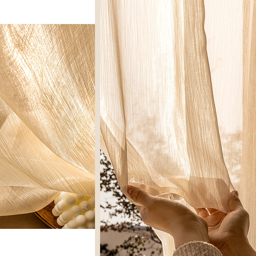 Diamond Sparkle Sheer Curtains Sheer French Luxury 2 Panels – Anady Top