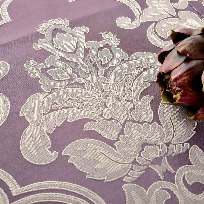 Classic Damascus jacquard Purple Curtains and Drapes – Anady Top