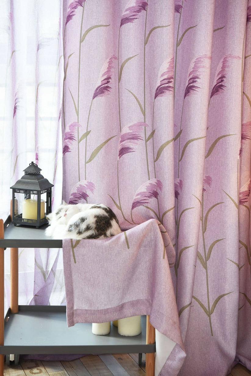 Bodacious Purple Curtains Free Reed Drapes for Living Room – Anady Top